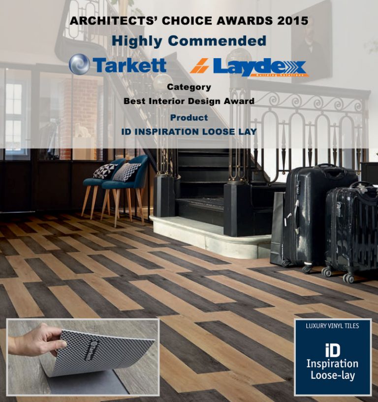 Tarkett ID Inspiration Loose-Lay won The Architects’ Choice Award 2015 ...