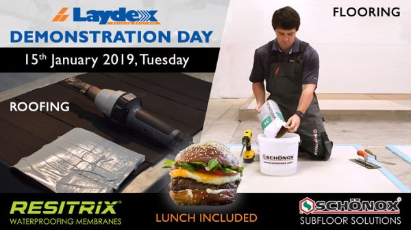 Laydex Demonstration Day January 2019 | Flooring & Roofing Training