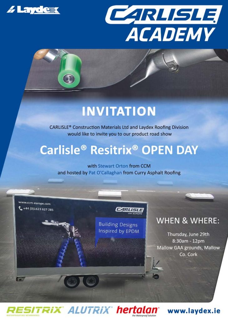 Invitation to Carlisle Resitrix Road Show | Laydex LTD