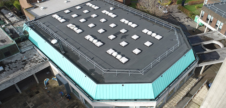 Roof Refurb of the Restaurant at DCU | Laydex Roofing Solutions